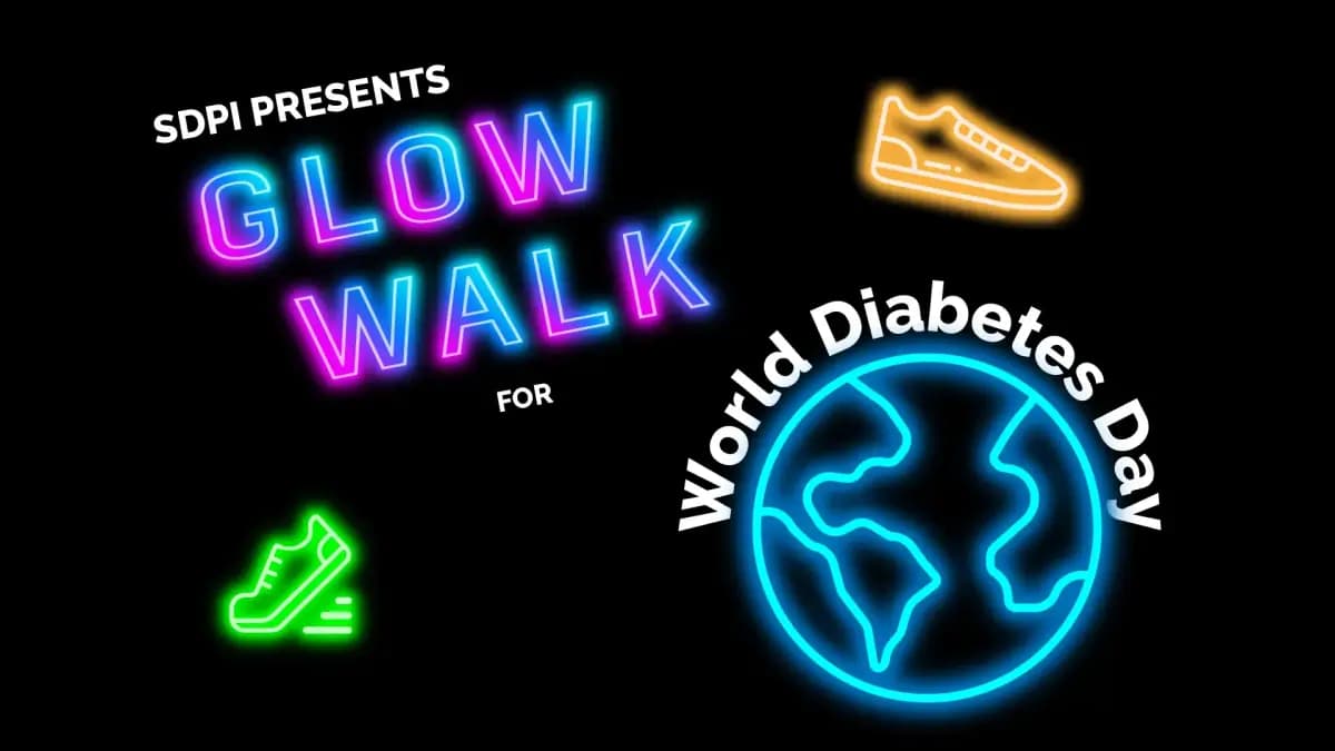 Huge Turnout for Glow Walk for Diabetes at Choctaw Health Center
